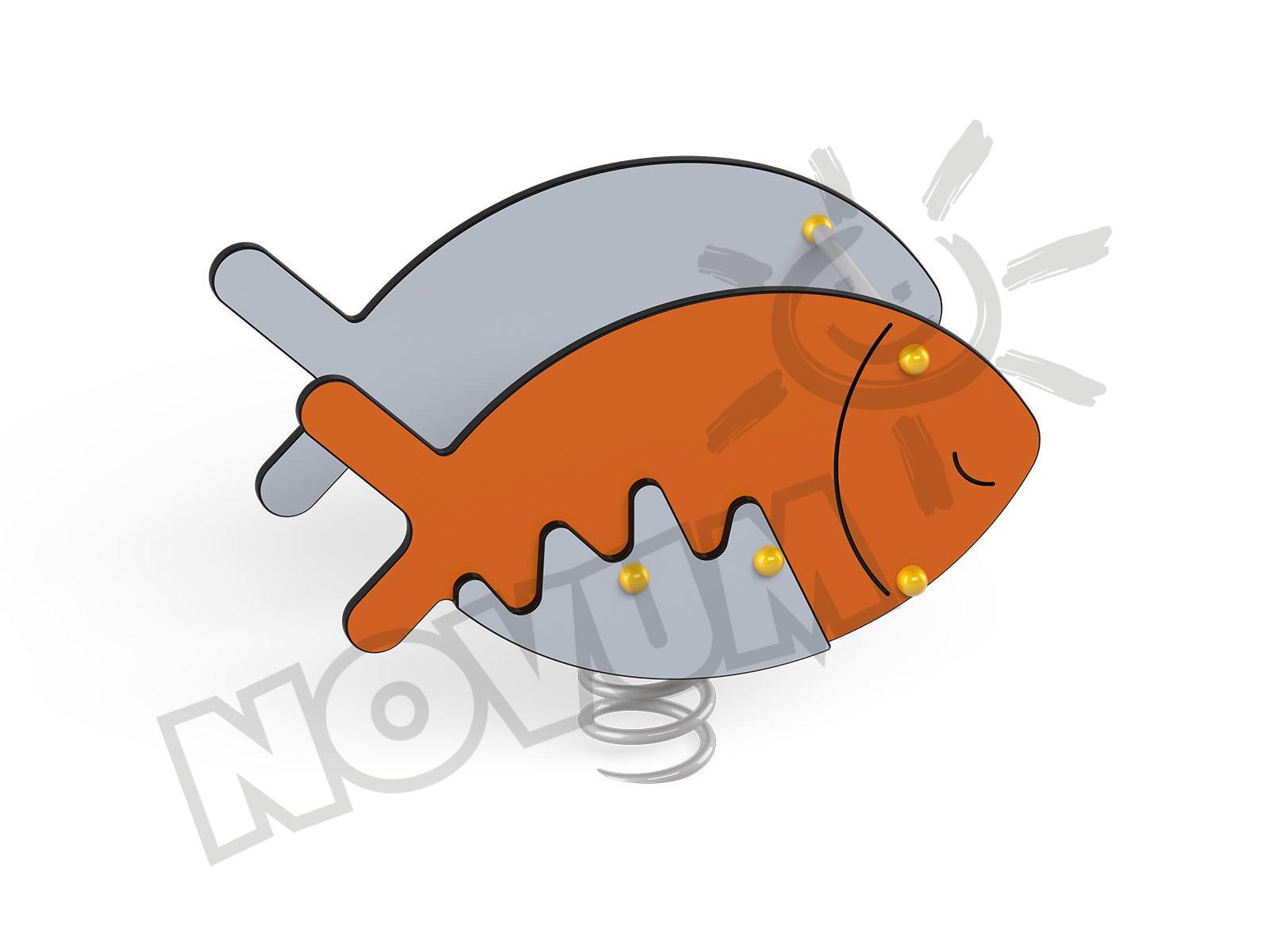 Fish Rocker / on the metal base | 3054