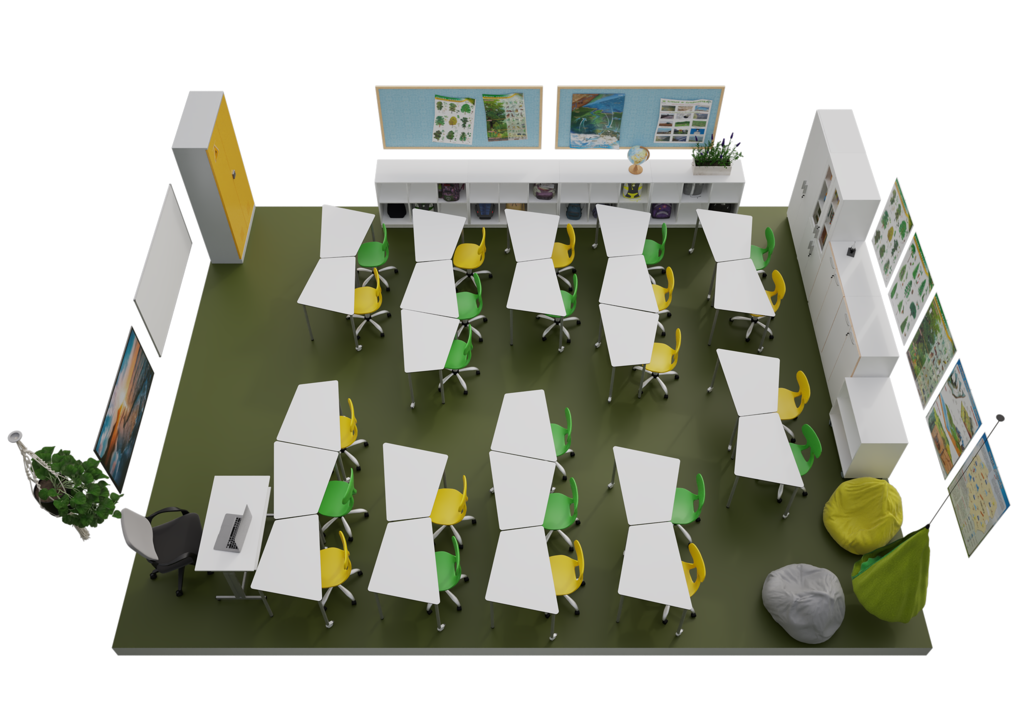 School classroom with Moove+ mobile tables | WIZ-SZK-MB-0057 | Moje ...