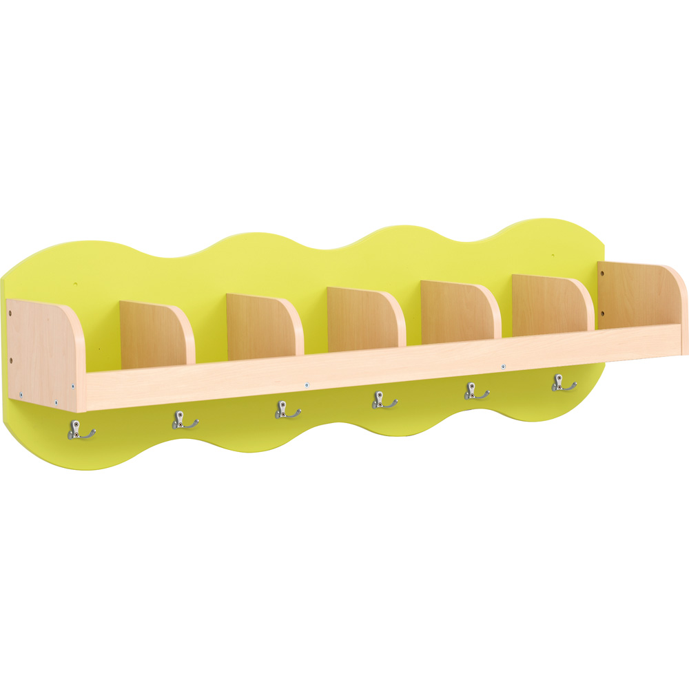Cloakroom shelf Cloud 6 - lime | lime | 6 | 100093J | Moje Bambino store