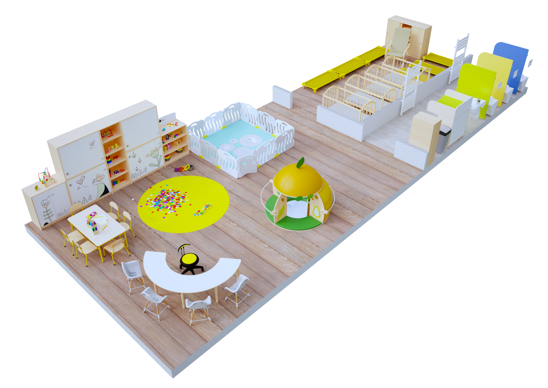 Sala w żłobku, inspiracje i pomysły na urządzenie przestrzeni | sklep ...