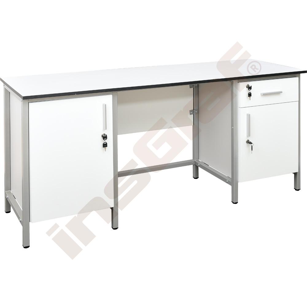Grau Labortisch LAB – HPL-Platte 180x60x85,6 cm | Online-Shop insGraf