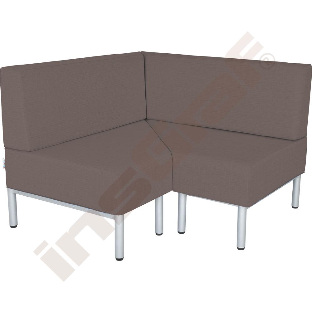 Rohová sedačka Inflamea 2 - bledohnedá | výplň z penovej hmoty so ...